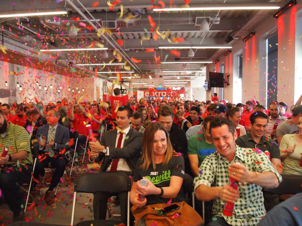 Being in the red is a good thing at Entrata’s new Lehi headquarters ...